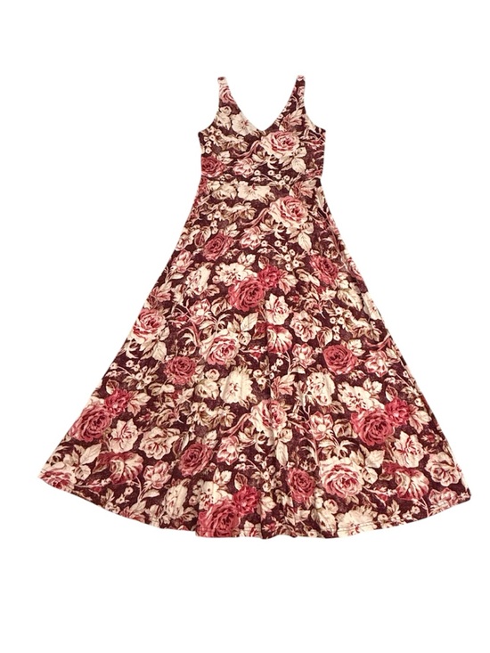 Chaps | Dresses | Chaps Fit Flare Dress Brushed Cotton Sleeveless Midi ...